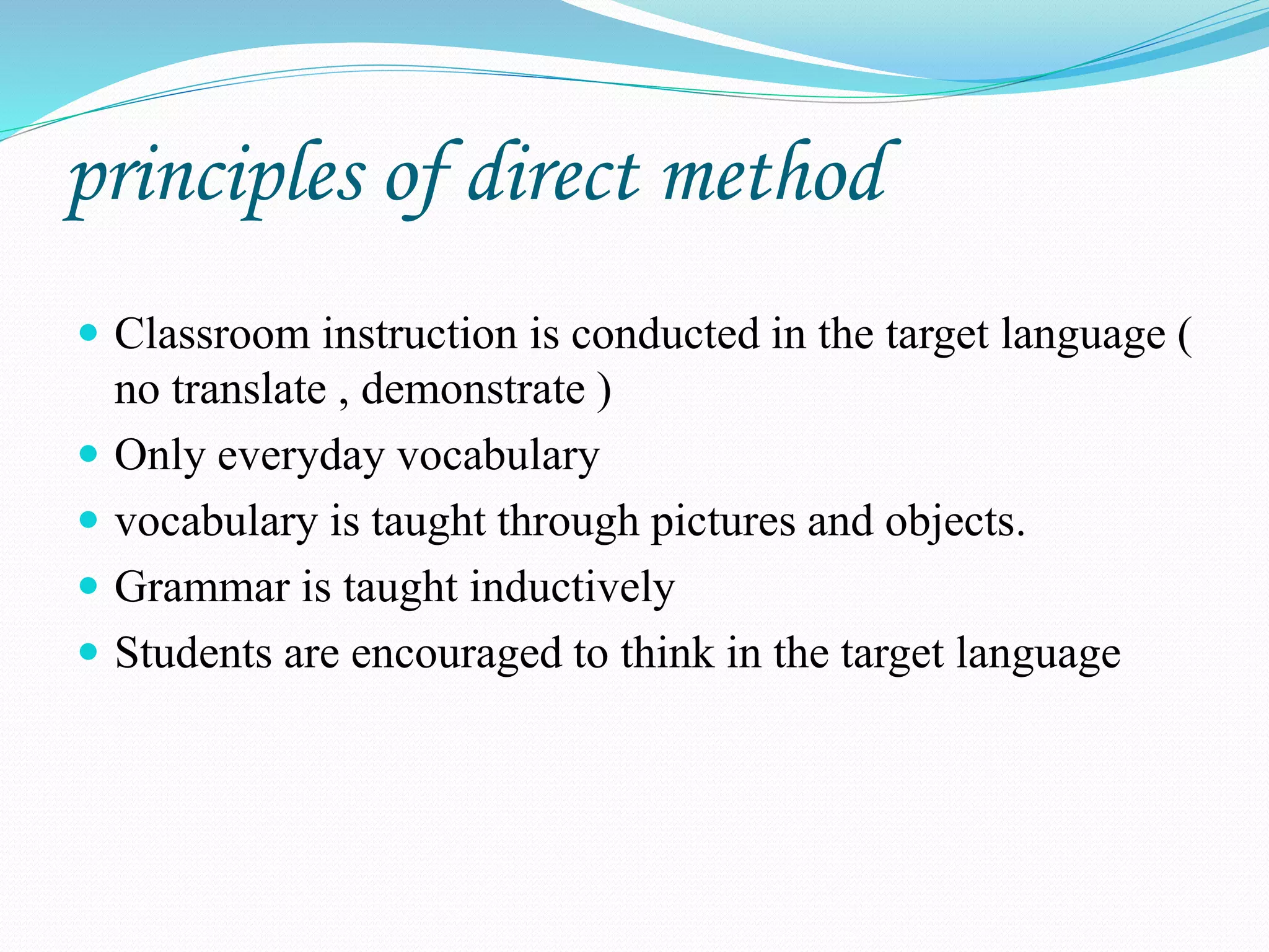 Direct method ppt | PPTX
