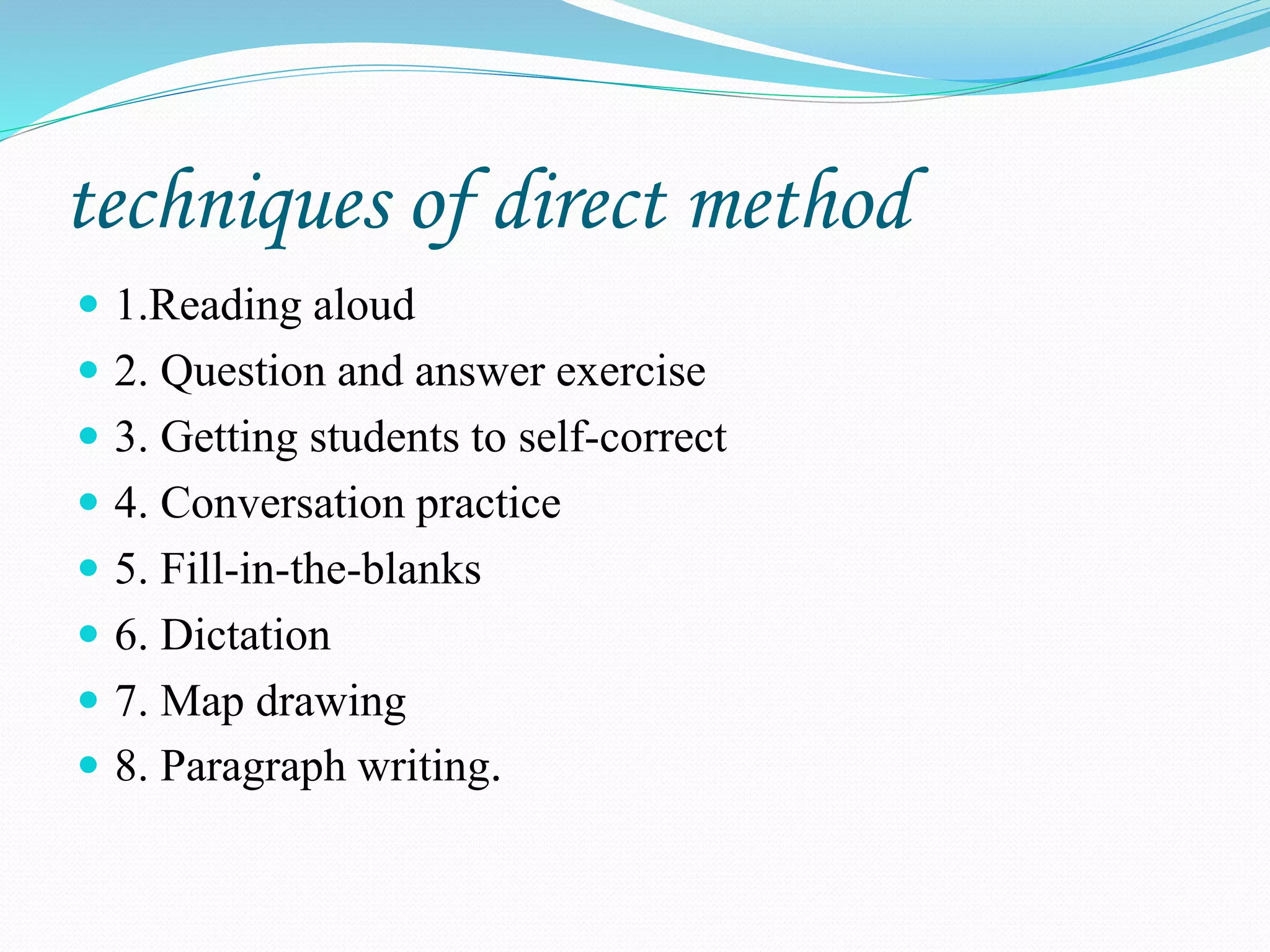 Direct method ppt | PPTX