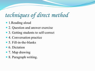 Direct method ppt | PPTX