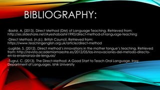 Direct method By Katherine Camacho | PPT