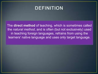 Direct method | PPTX