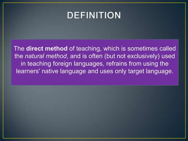 Direct method | PPTX