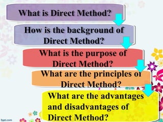 Direct method 2016 september | PPT | Education