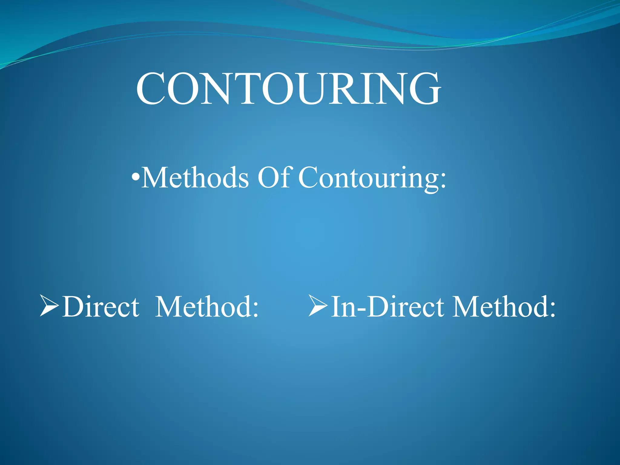 Direct method of contouring(26 30) DCE FET IIUI | PPT