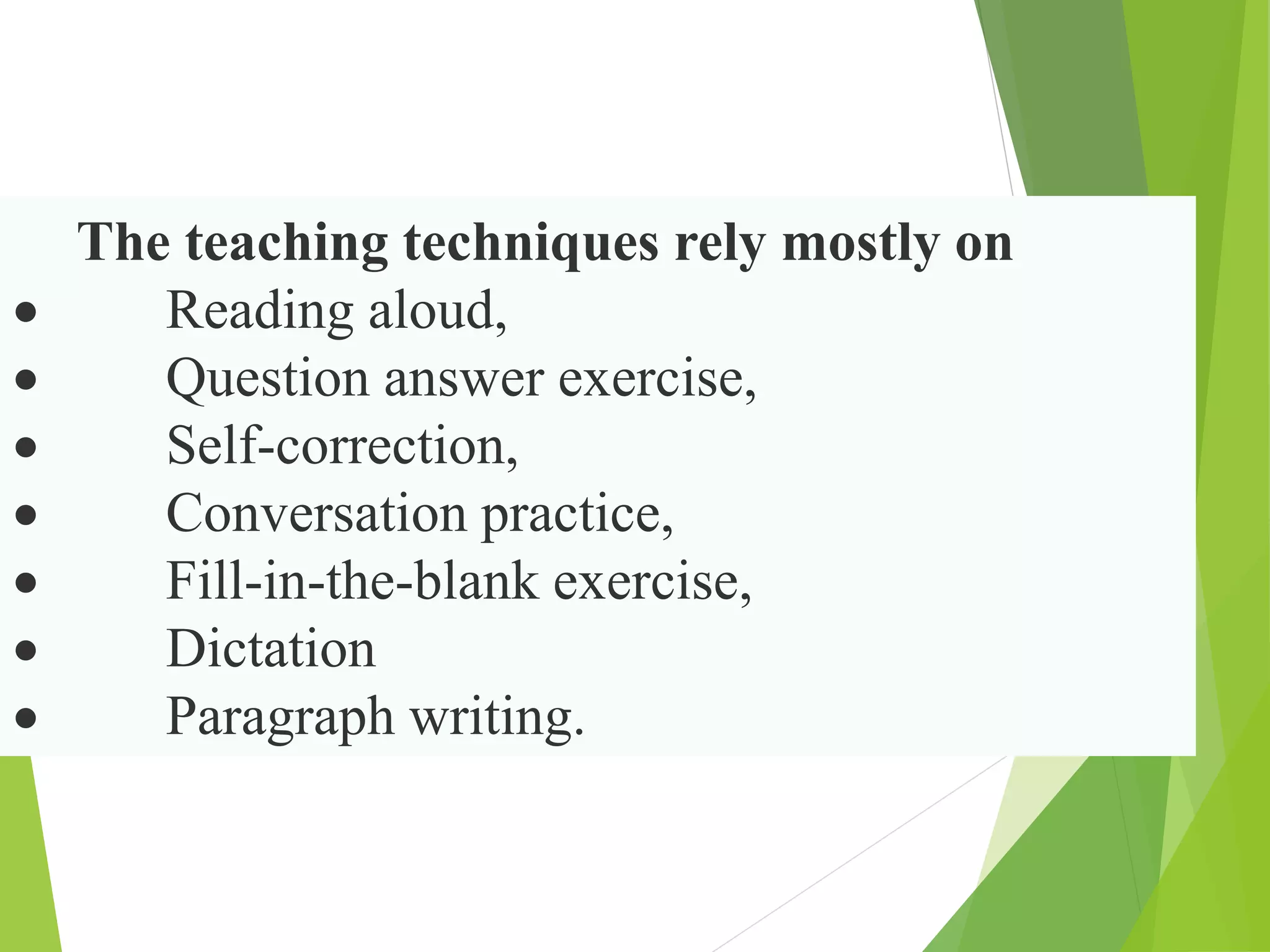Direct Method of English language Teaching | PPTX