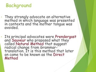 Direct Method of English language Teaching | PPTX