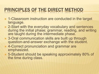 Direct method of teaching | PPTX