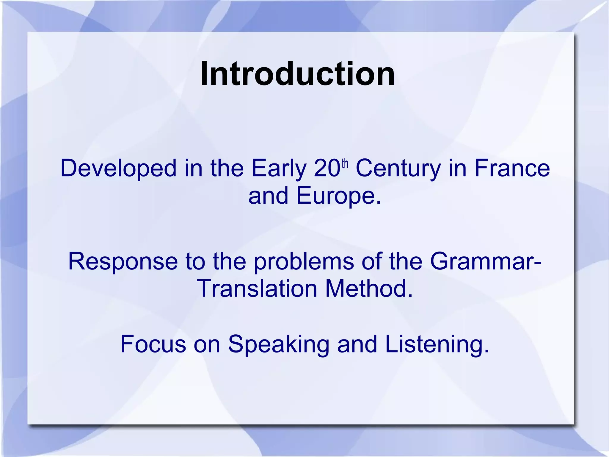 Direct method of teaching english | PPT