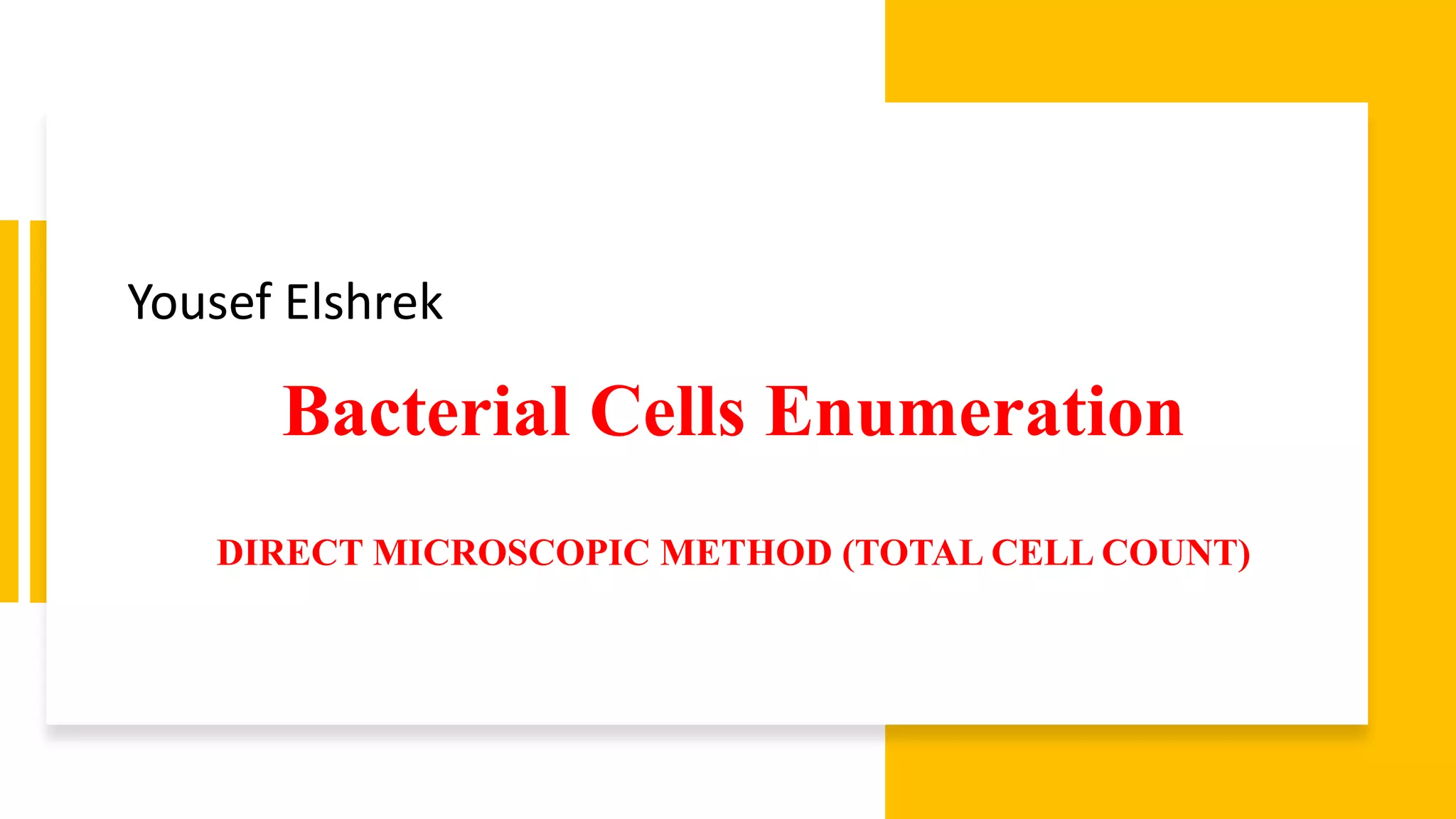 Direct microscope method | PDF