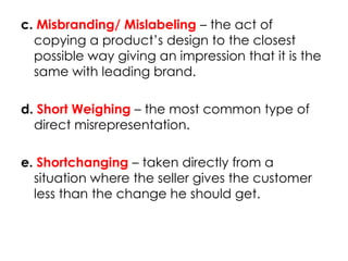 Direct Misrepresentation | PPTX