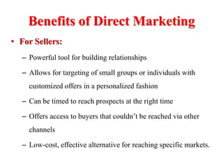 Direct mktg personal_selling | PPTX