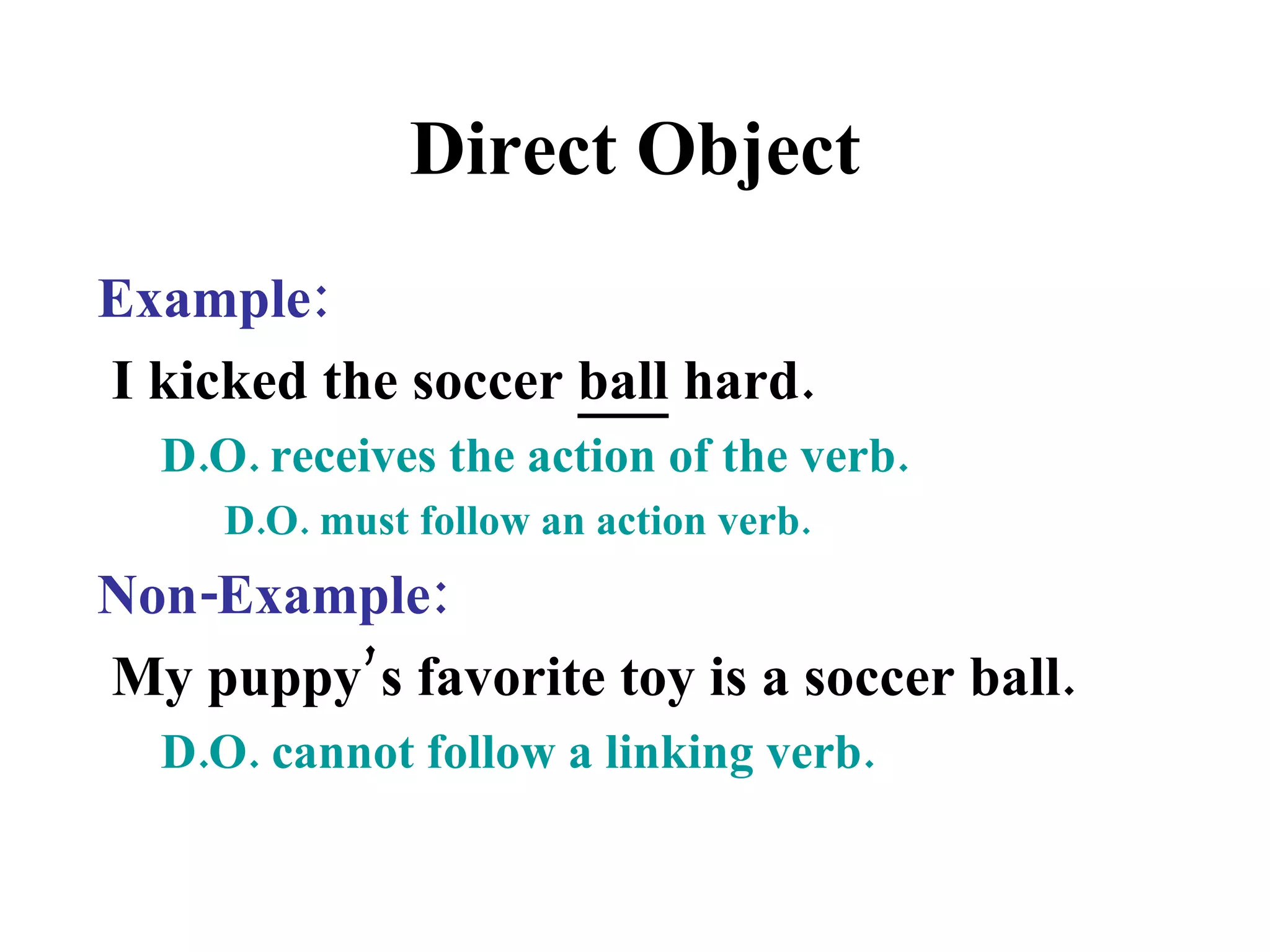 Direct Objects | PPT