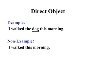 Direct Objects | PPT