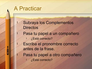 Direct object pronouns | PPT