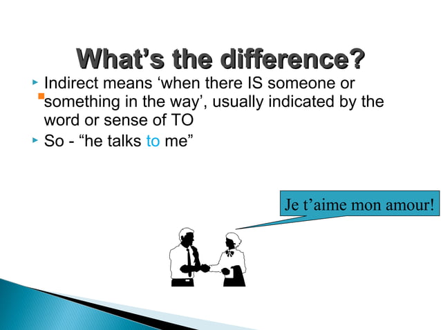 Direct object pronouns | PPT | Programming Languages | Computing