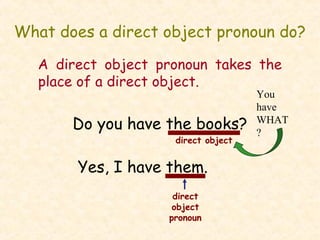 Direct object pronouns | PPT