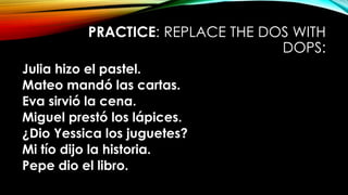 Direct Object Pronouns in Spanish | PPTX