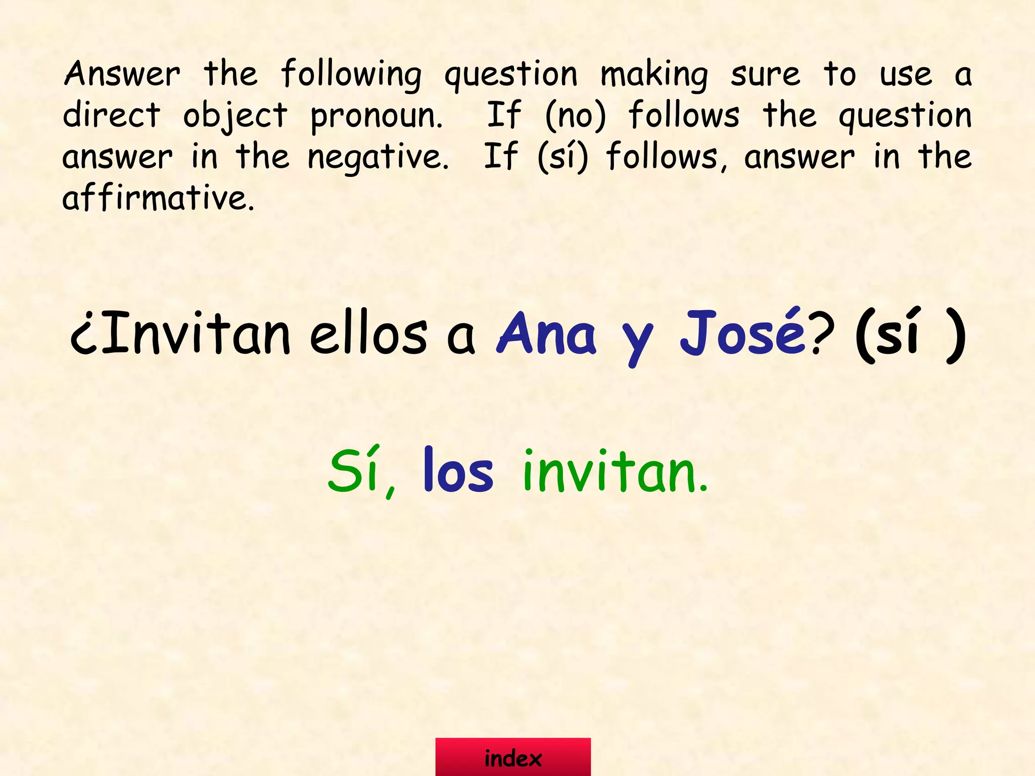 Direct object pronouns ppt 2103 | PPT