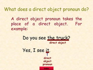 Direct object pronouns ppt 2103 | PPT