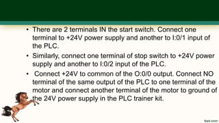 Direct operation of a motor using or logic | PPT