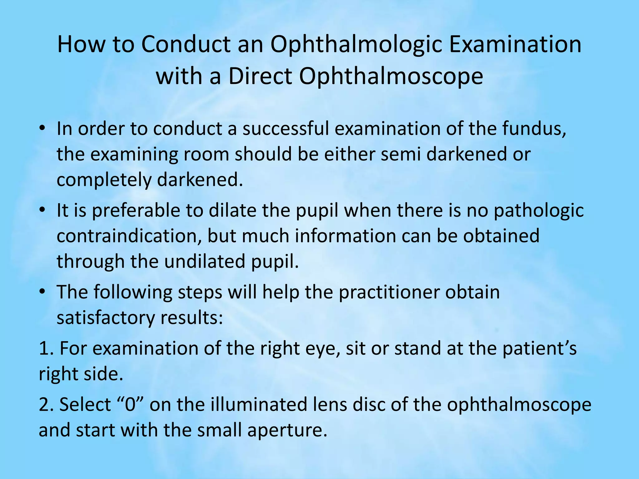 Direct ophthalmoscope | PPTX