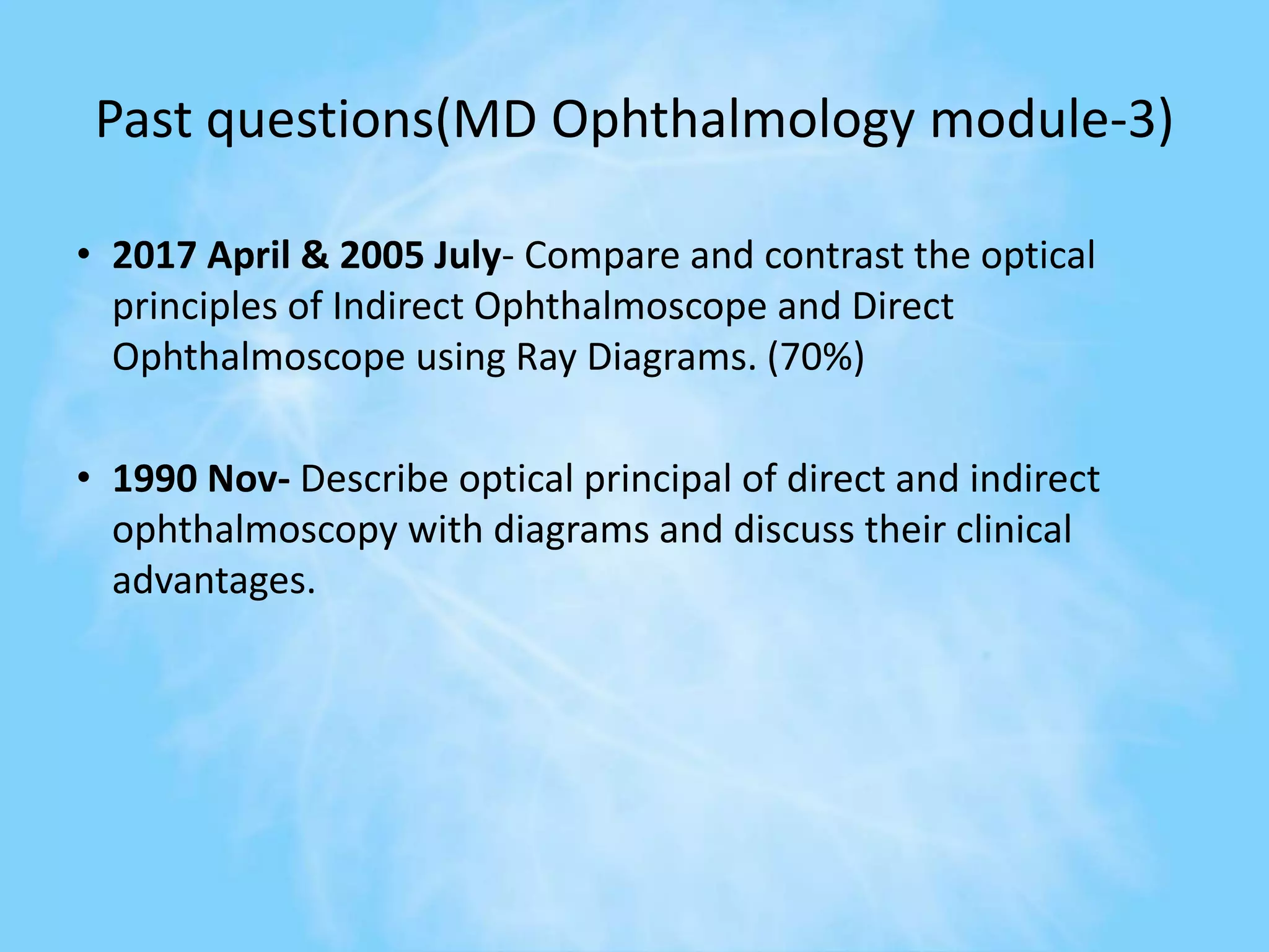 Direct ophthalmoscope | PPTX