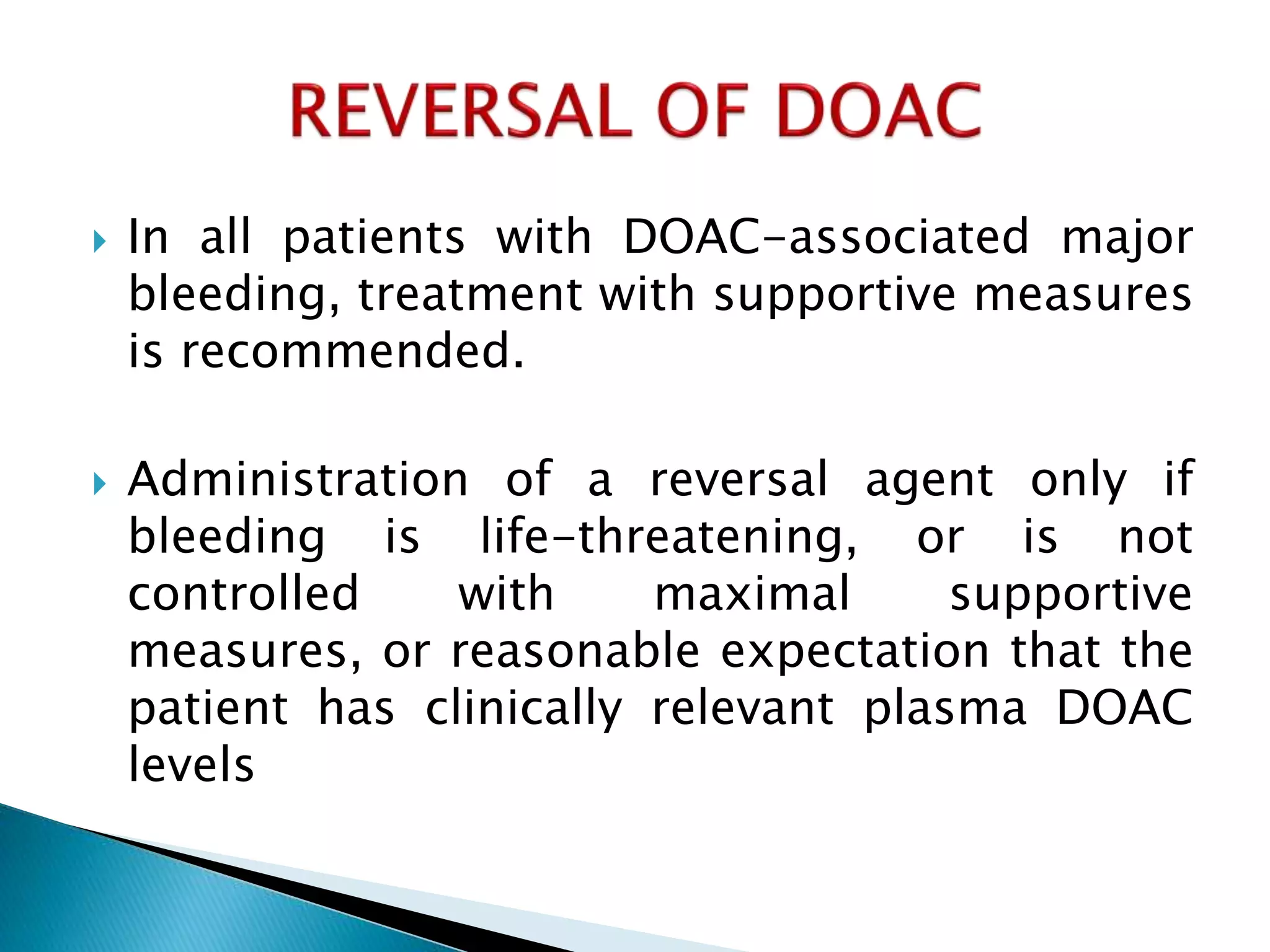 Direct oral anticoagulant | PPTX