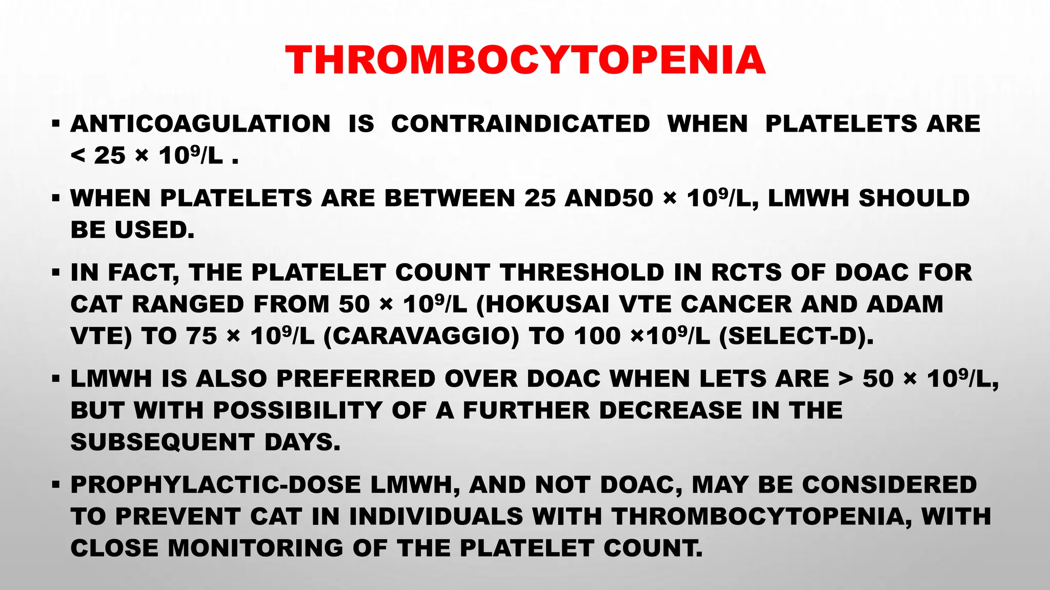 Direct oral anticoagulants for cancer-related venous thromboembolism ...