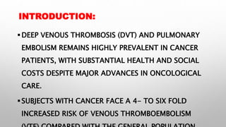 Direct oral anticoagulants for cancer-related venous thromboembolism ...