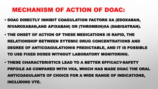 Direct oral anticoagulants for cancer-related venous thromboembolism ...