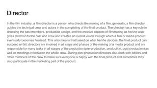 Director and screenwriter | PPT