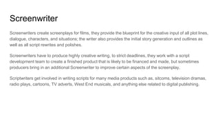 Director and screenwriter | PPT