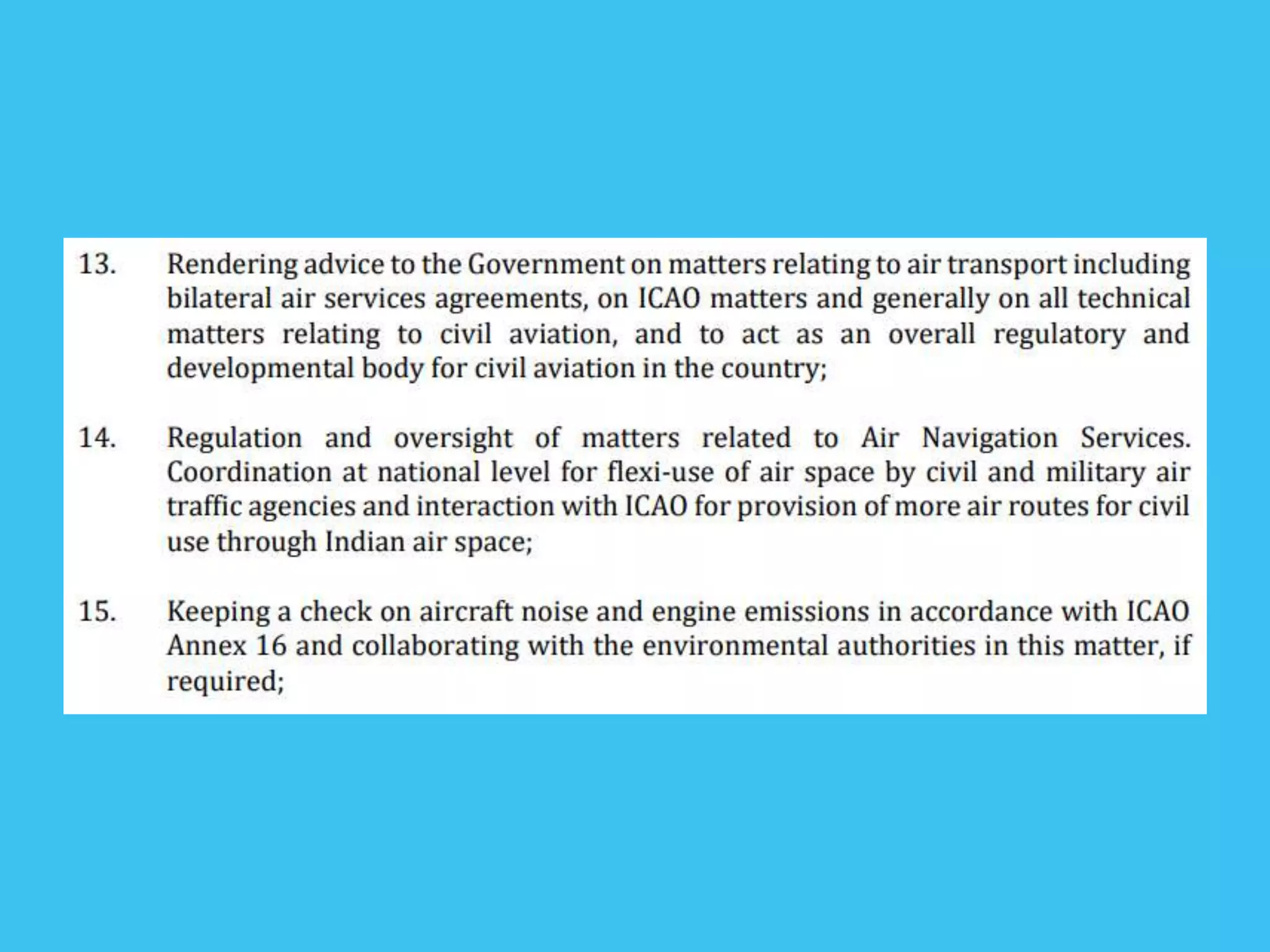 Directorate general of civil aviation (DGCA) | PPTX