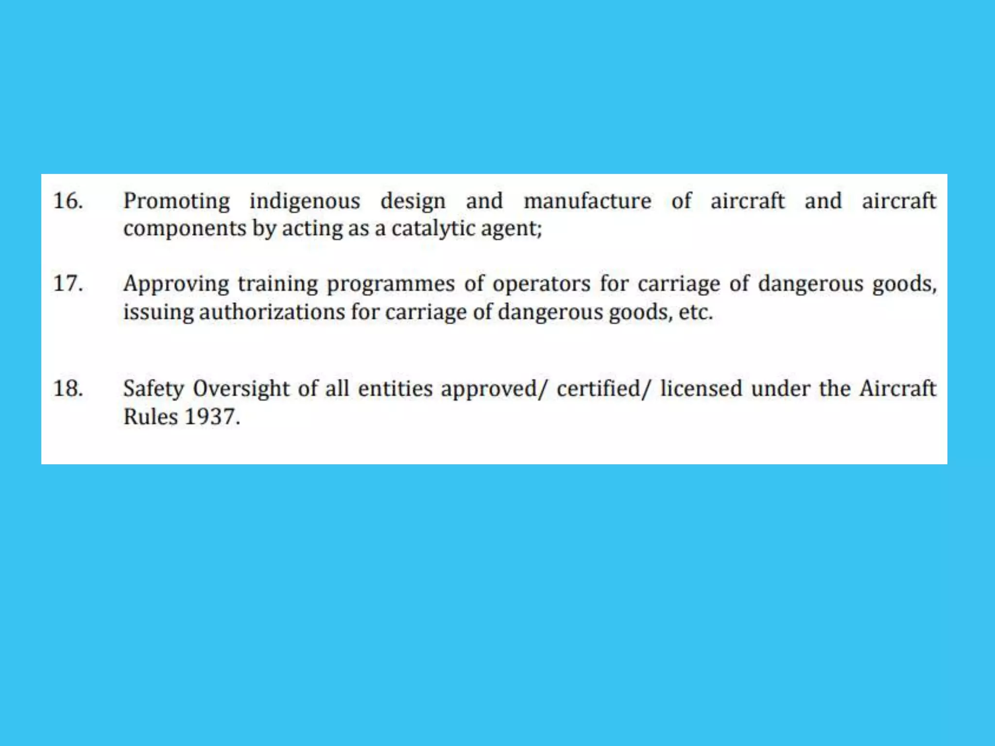 Directorate general of civil aviation (DGCA) | PPTX