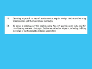 Directorate general of civil aviation (DGCA) | PPTX