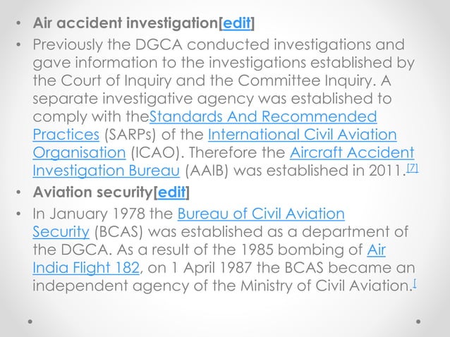 Directorate general of civil aviation (india) | PPTX | Air Travel ...