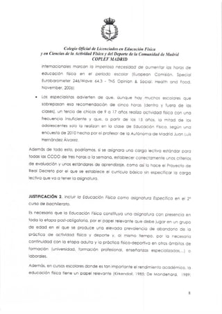Carta dirigida al Director General de Juventud y Deportes de la ...