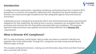 Easy KYC Compliance Reminder for Directors | PPTX