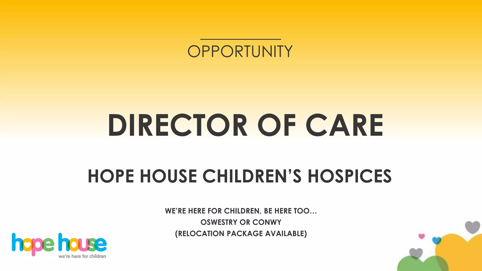 Director of care hope house | PPT