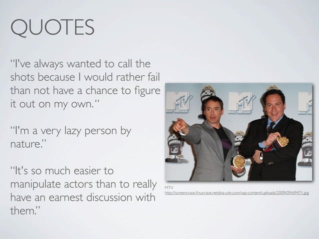 Director project - Craig Talbot | PPT