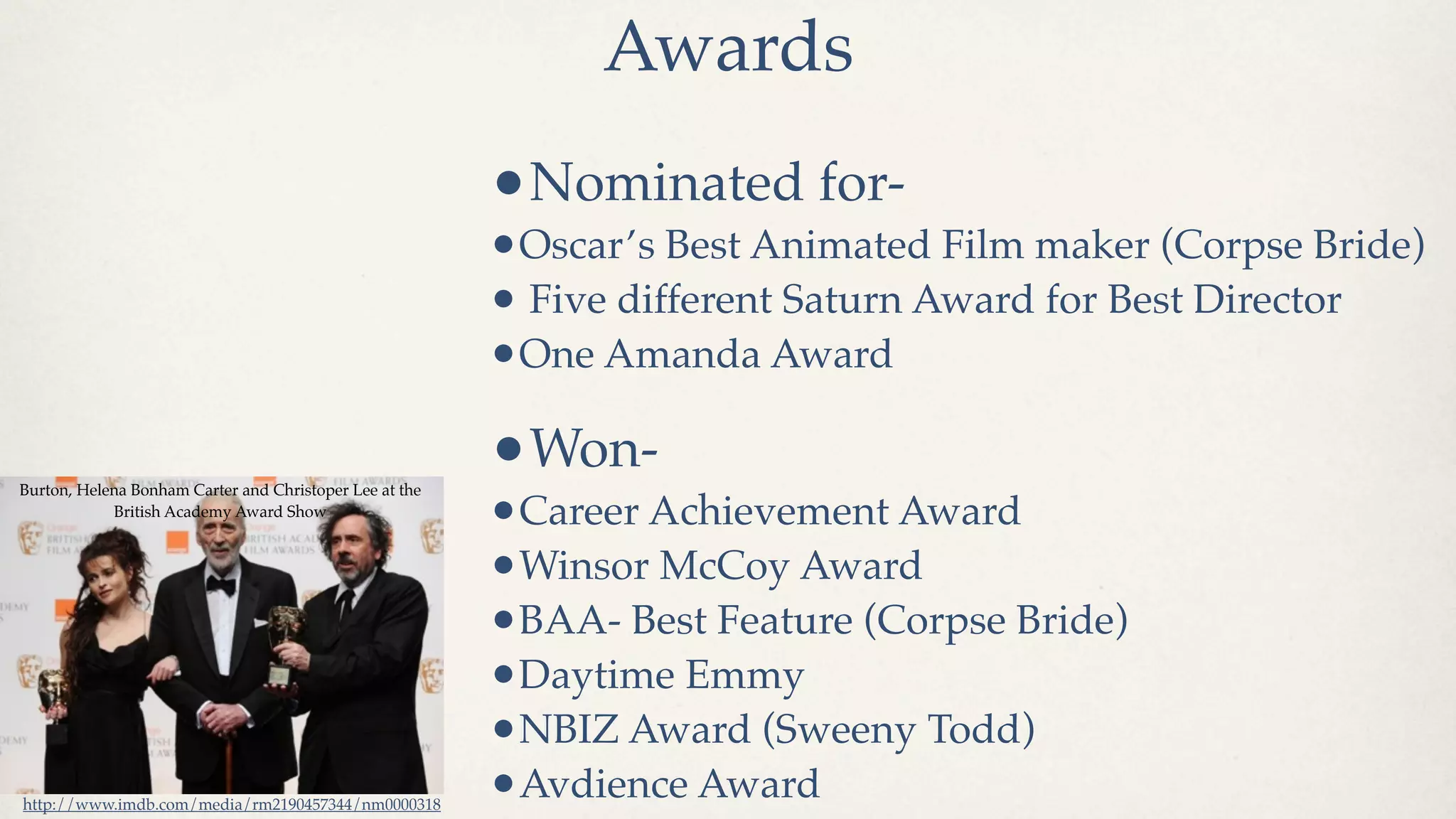 Tim Burton Director Project | KEY