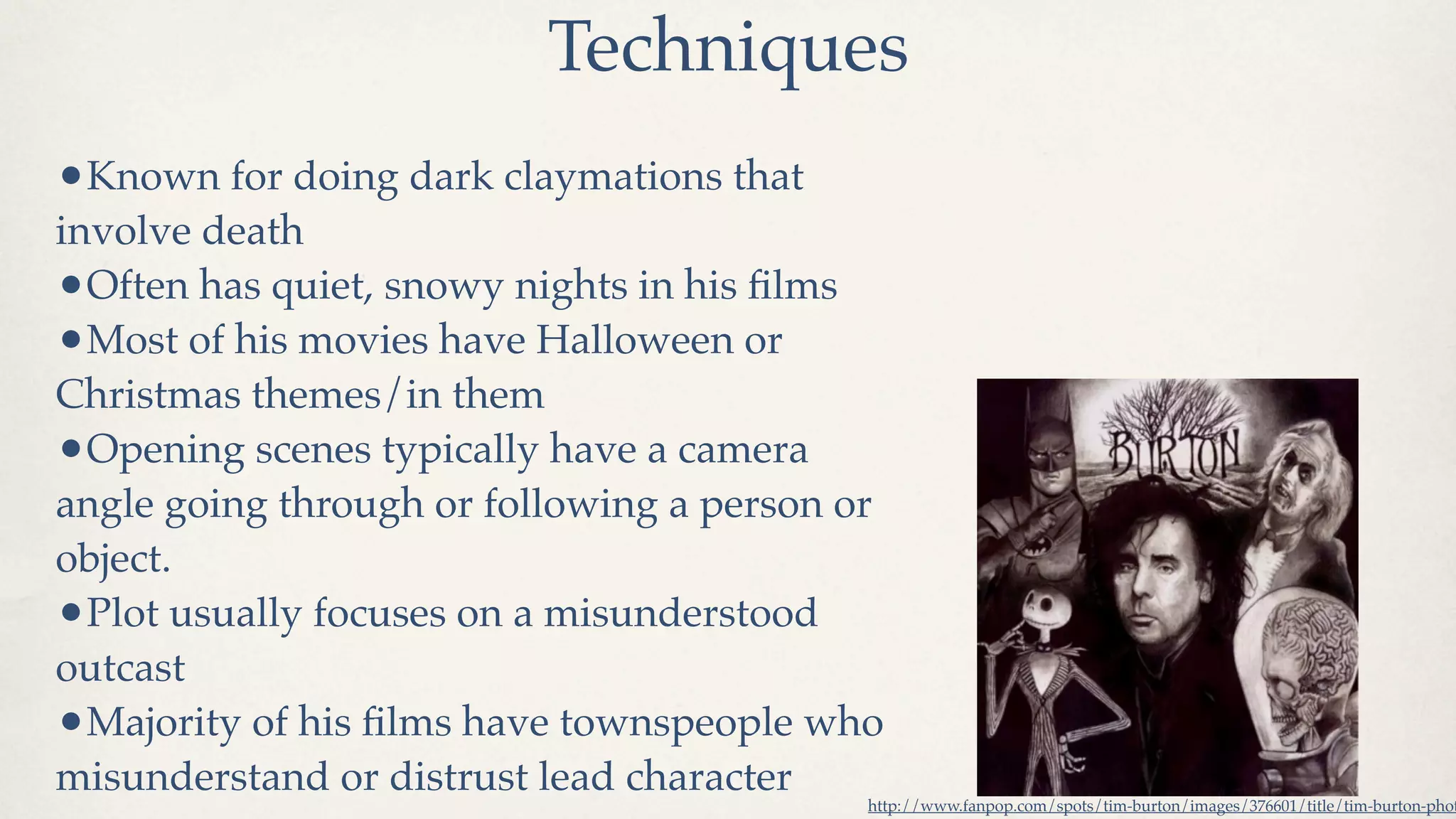 Tim Burton Director Project | KEY