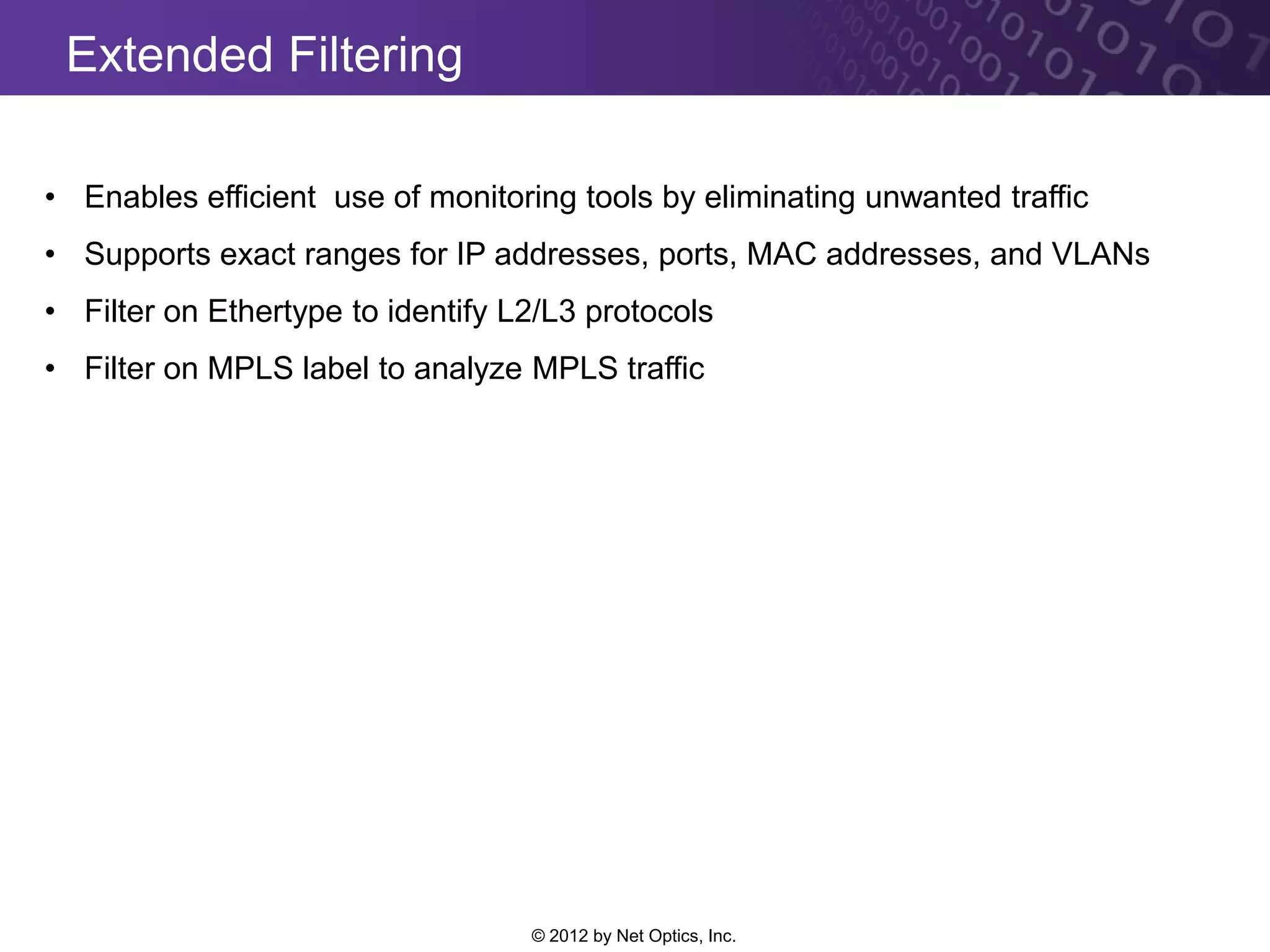 Overview of Net Optics Director Pro 10Gbps Data Monitoring Switch | PPTX