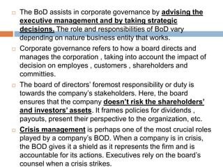 DIRECTORS-1.pptx | Business Accounting & Finance | Business