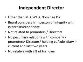 Directors company act law | PPT