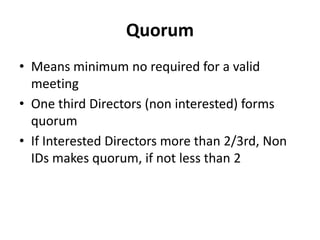 Directors company act law | PPT