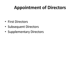 Directors company act law | PPT