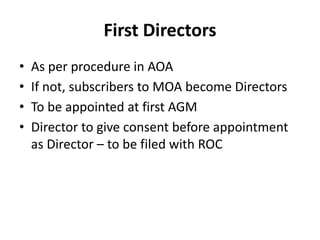 Directors company act law | PPT