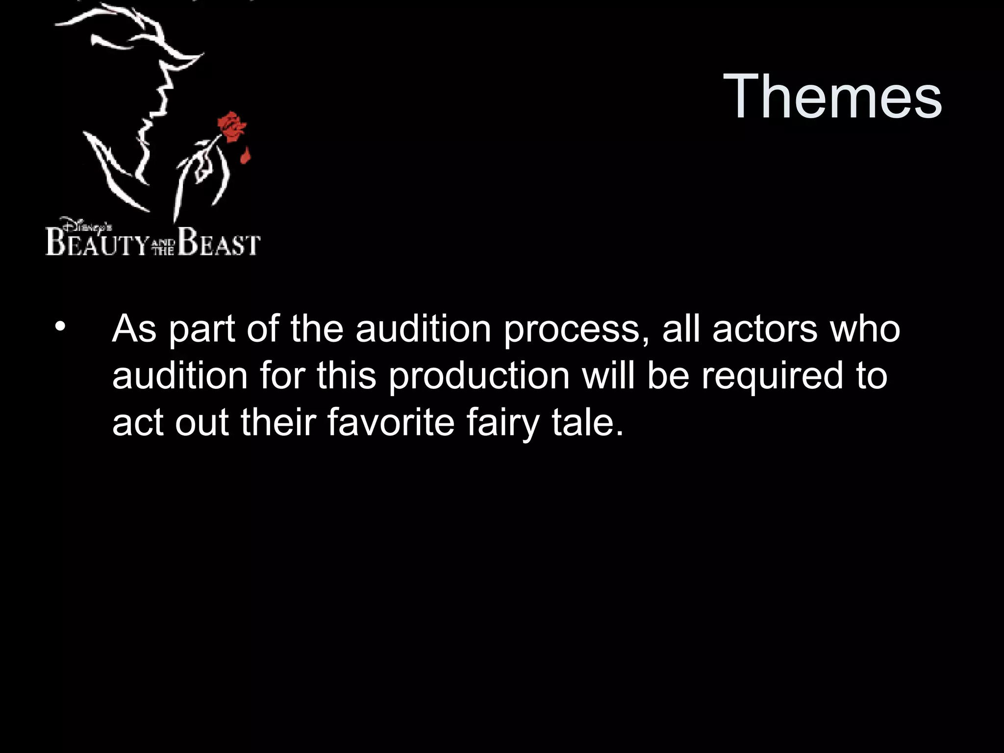 Directors Brief - Disney's Disney's Beauty and the Beast - Bryce Ives | PPT