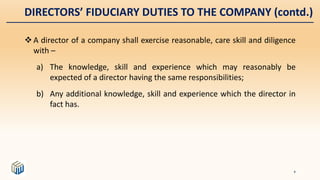 Directors Fiduciary Duties | PPT